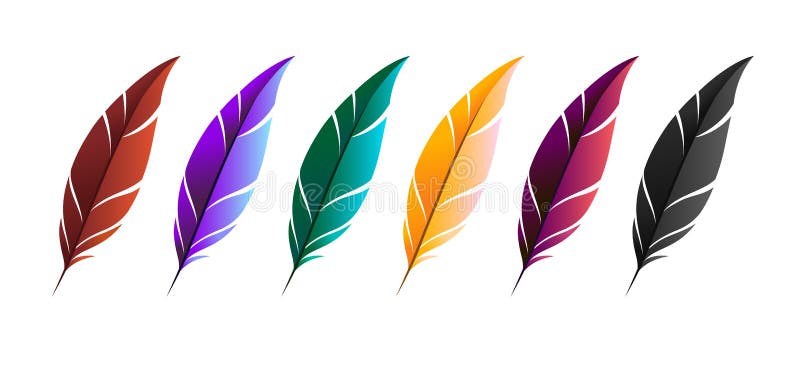 Piume illustrazione vettoriale. Illustrazione di insieme - 39520067