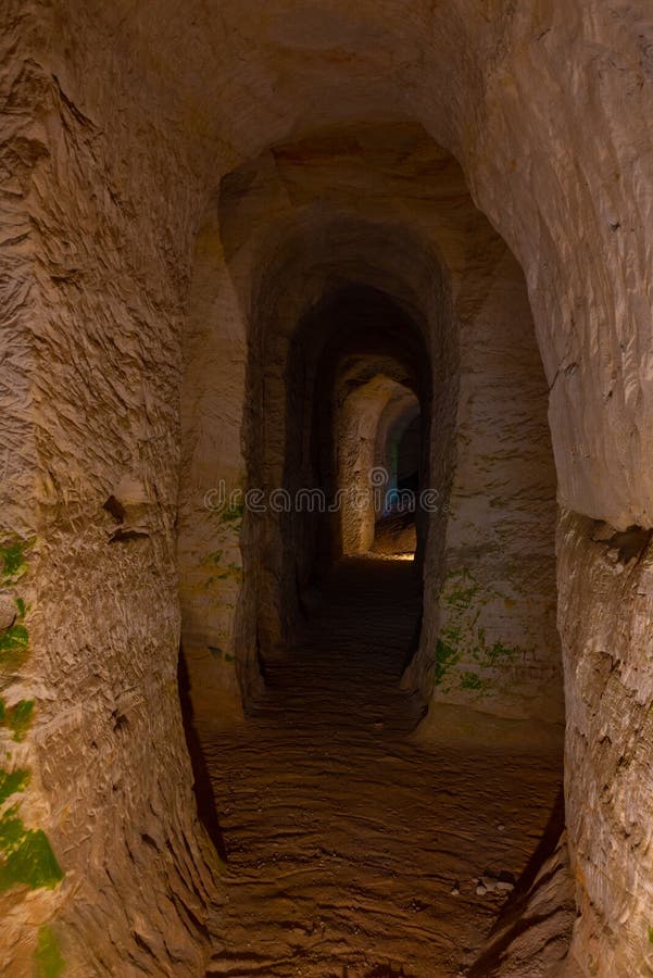 Piusa Caves Museum in Estonia Editorial Stock Image - Image of texture ...