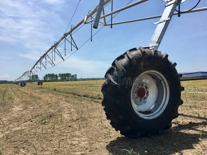 Pivot irrigation stock photo. Image of agriculture, irrigator - 116838262
