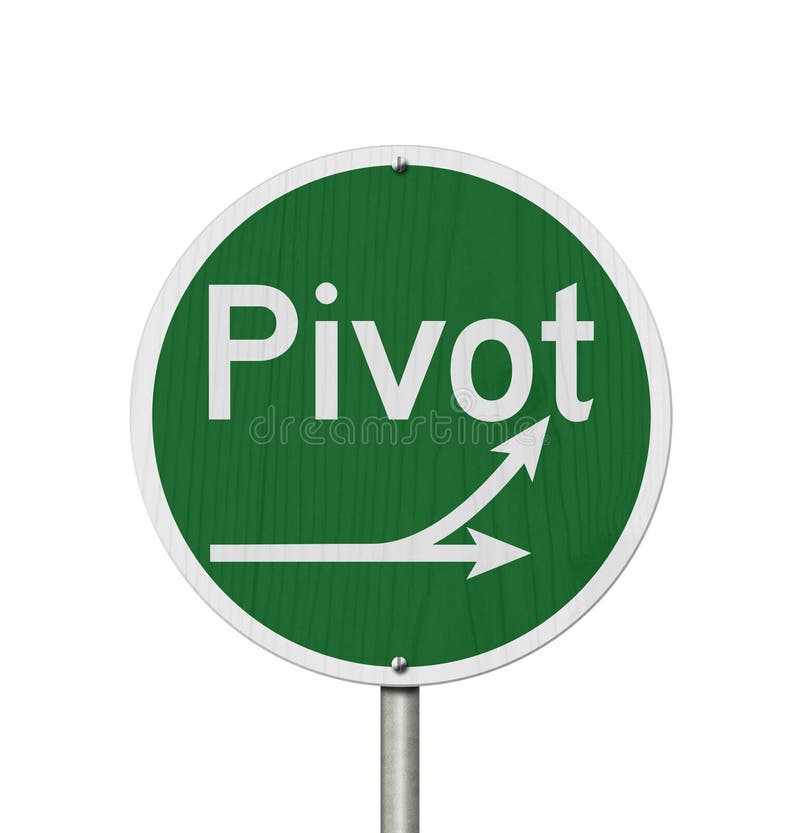 Pivot this Way Highway Sign Stock Photo - Image of plan, direction ...