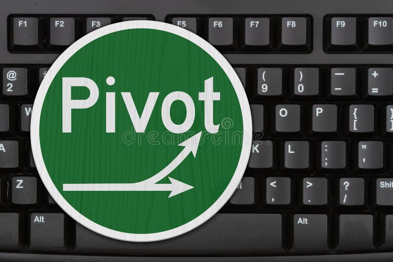Pivot this Way Sign on a Computer Keyboard Stock Image - Image of arrow ...