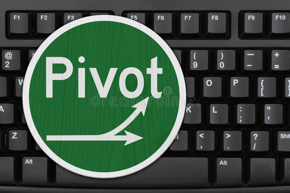 Pivot this Way Sign on a Computer Keyboard Stock Image - Image of arrow ...