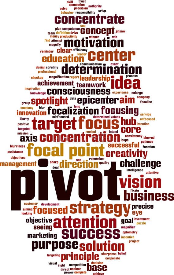 Pivot word cloud stock vector. Illustration of focal - 181831954