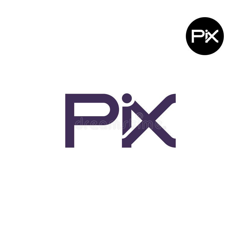 PIX Logo Letter Monogram Design Stock Vector - Illustration of ...