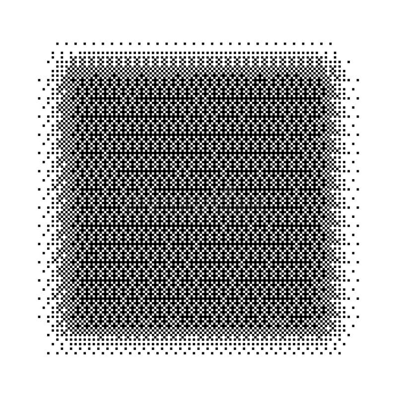 Pixel Abstract Shape Gradient Art Halftone Style Stock Vector ...