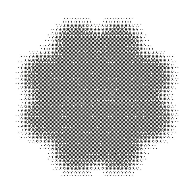 Pixel Abstract Shape Gradient Art Halftone Style Stock Vector ...