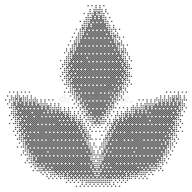 Pixel Abstract Shape Gradient Art Halftone Style Stock Vector ... Pixel Abstract Shape Gradient Art Halftone Style Stock Vector ...