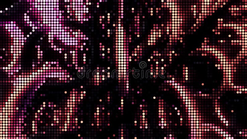 Pixel Animation of Colorful Bonded Circles, Seamless Loop. Design ...