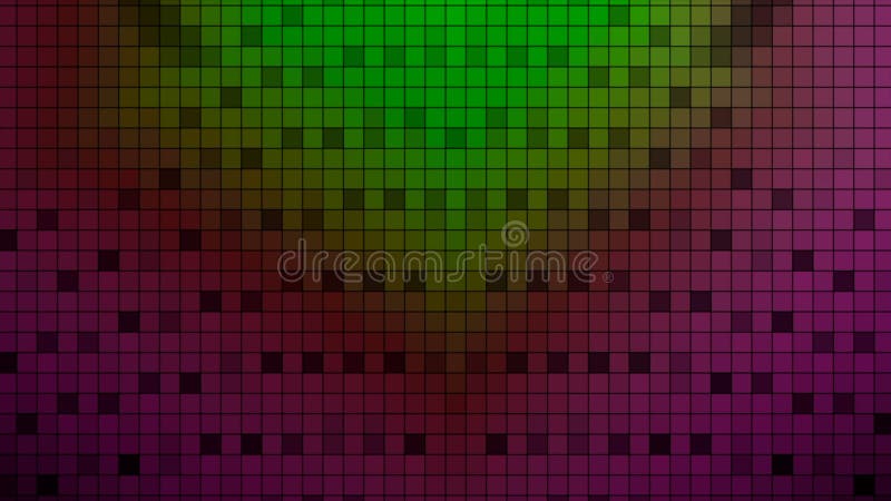 Pixel Animation Pattern with Distortions. Motion. Electronic Image Made ...