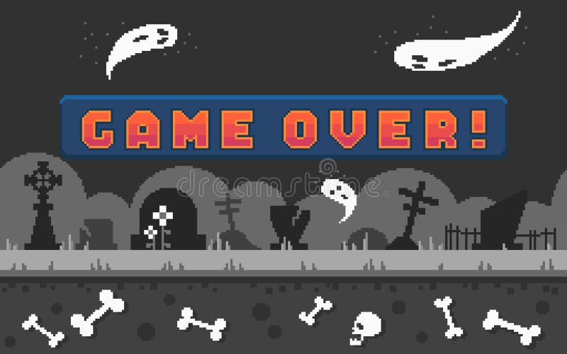 Game Over Banner Stock Illustrations – 2,181 Game Over Banner Stock ...