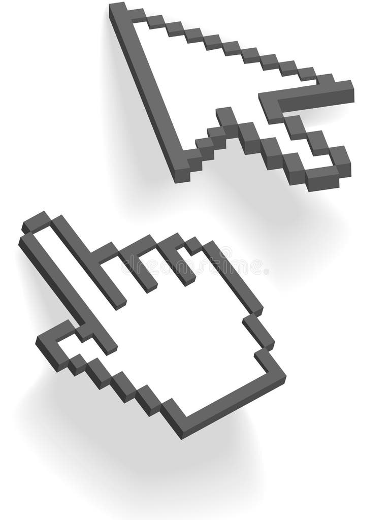 Computer Hand Cursors 3d Stock Illustrations – 73 Computer Hand Cursors ...