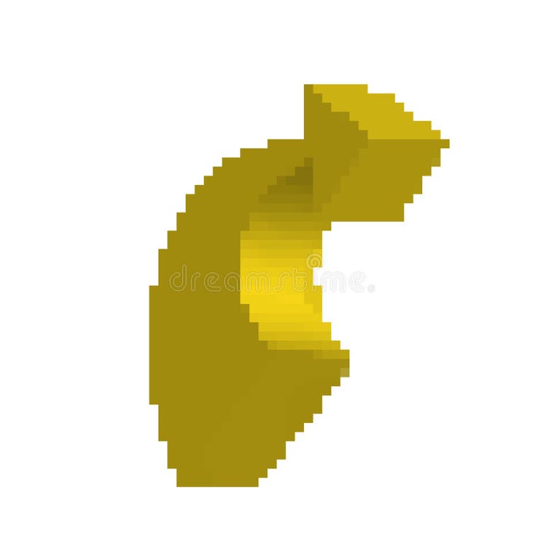 Pixel Arrow Icon, 8 Bit Computing Pointer, Retro Style Directional ...
