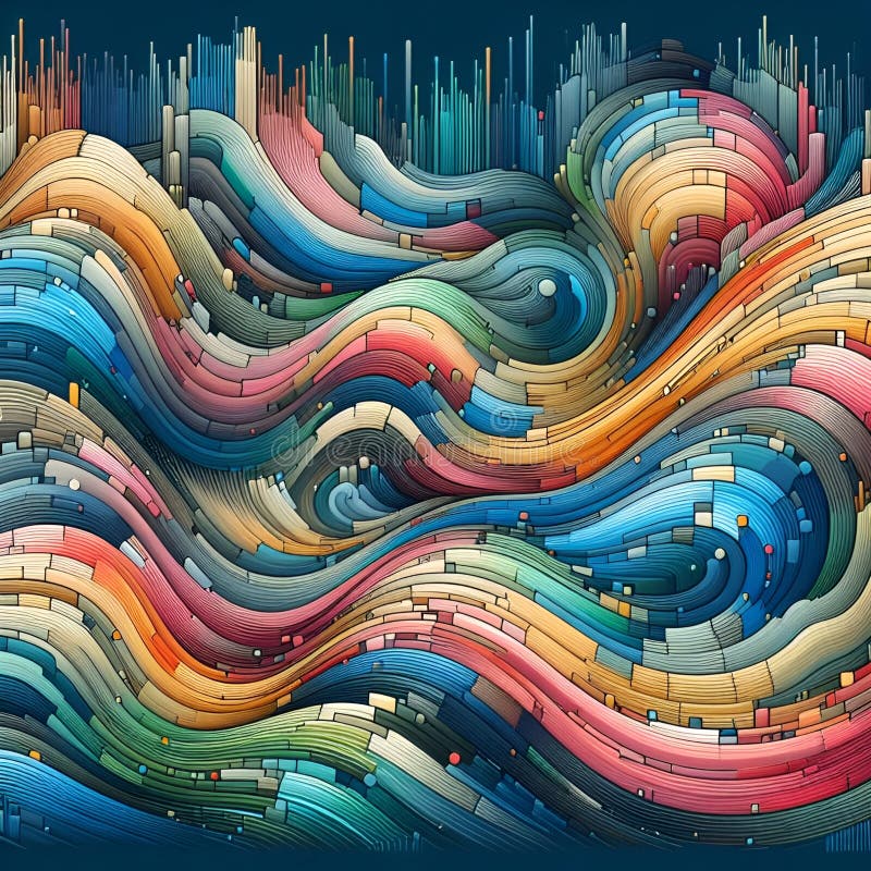 Pixel Art Vibrant Colors Gradient. Dithering Vector Background. Stock ...