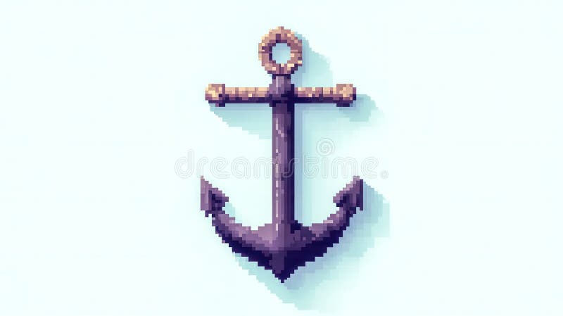 Pixel Art Anchor Stock Illustrations – 136 Pixel Art Anchor Stock ...