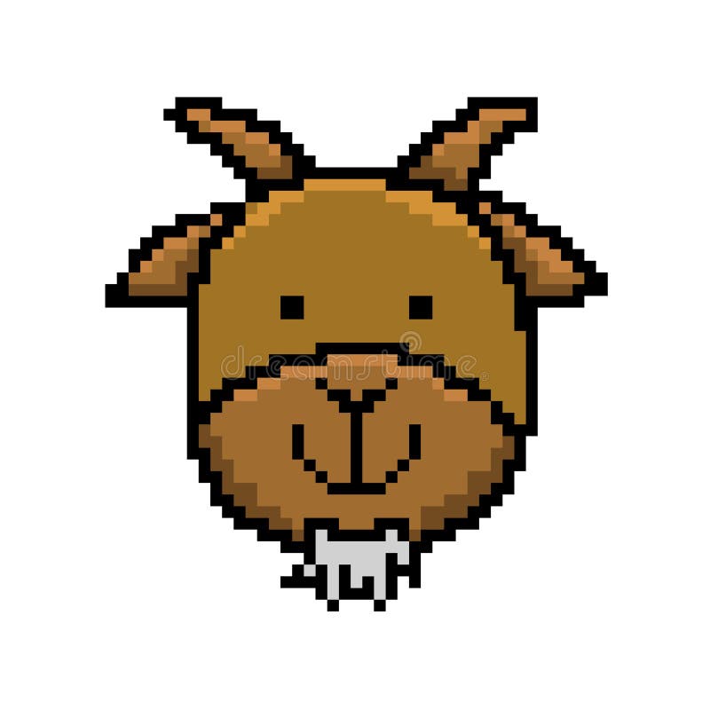 Goat Pixel Stock Illustrations – 236 Goat Pixel Stock Illustrations ...