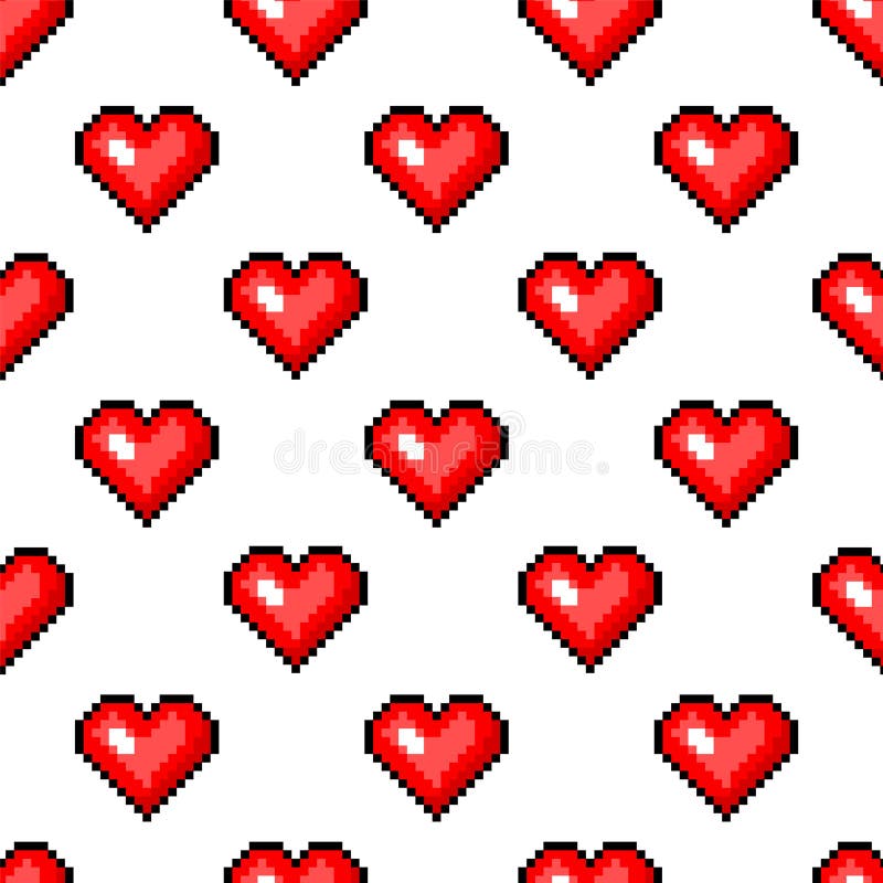 Vintage Pixel Heart Vector Icons Stock Illustrations – 630 Vintage ...