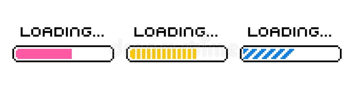 Pixel Art Loading Process Stock Illustrations – 113 Pixel Art Loading ...