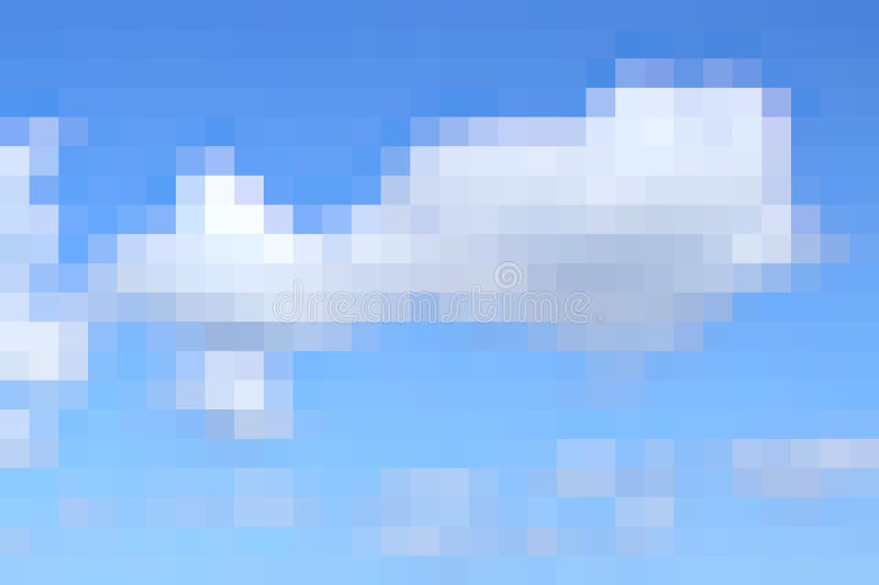 Pixel Art 8-bit Style Video Game Background Stock Illustration ...