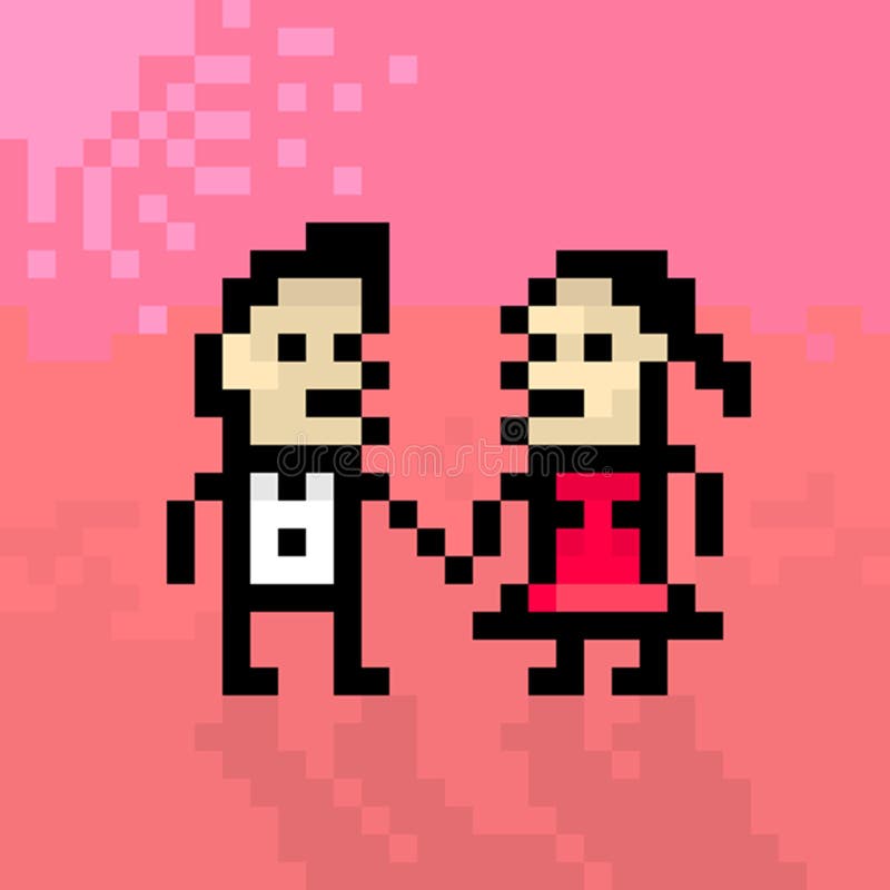Boy Girl Pixel Stock Illustrations – 1,168 Boy Girl Pixel Stock ...