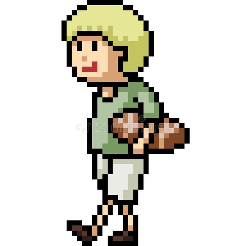 Pixel art boy play ball stock vector. Illustration of young - 268477362