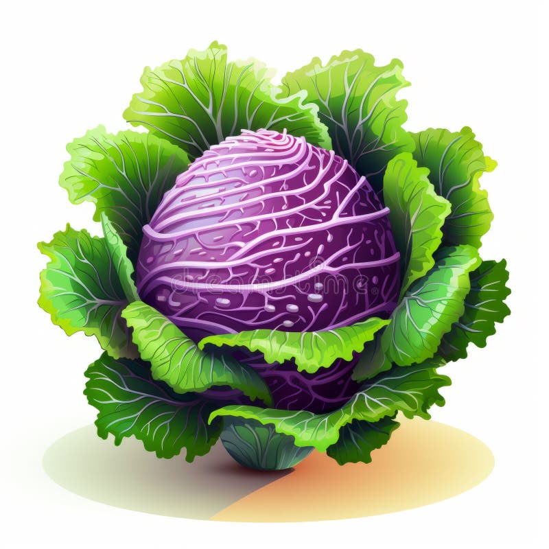 Pixel Art Cabbage: Naive Art Image in 8k Resolution Stock Illustration ...