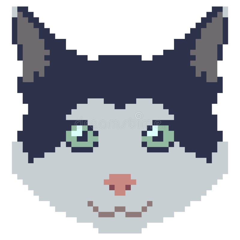 Pixel Art Cat Stock Illustrations – 1,373 Pixel Art Cat Stock ...