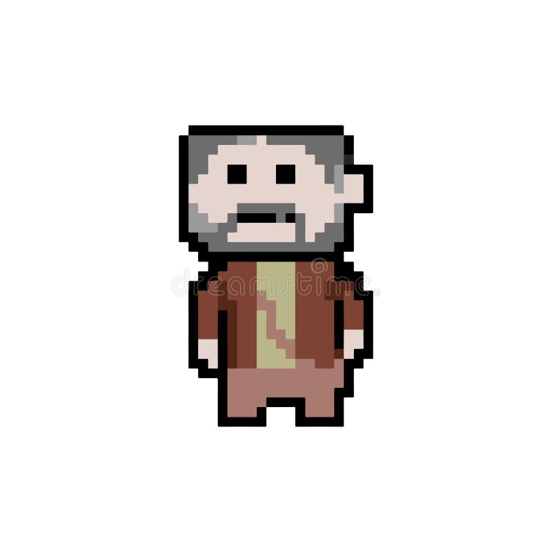 Pixel Art Characters, Pixel Art People Isolated Design. Vector ...