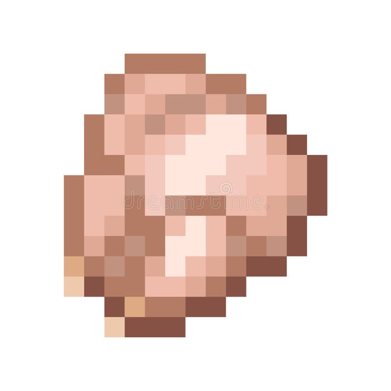 Pixel art of a chicken. stock vector. Illustration of cute - 221105686