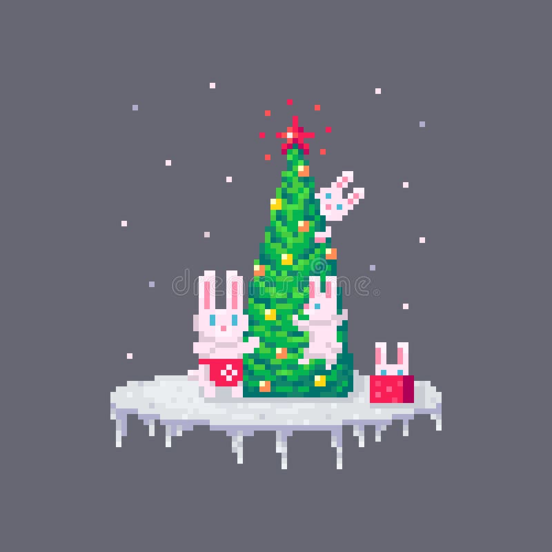 Isolated Christmas Rabbits Stock Illustrations – 406 Isolated Christmas ...