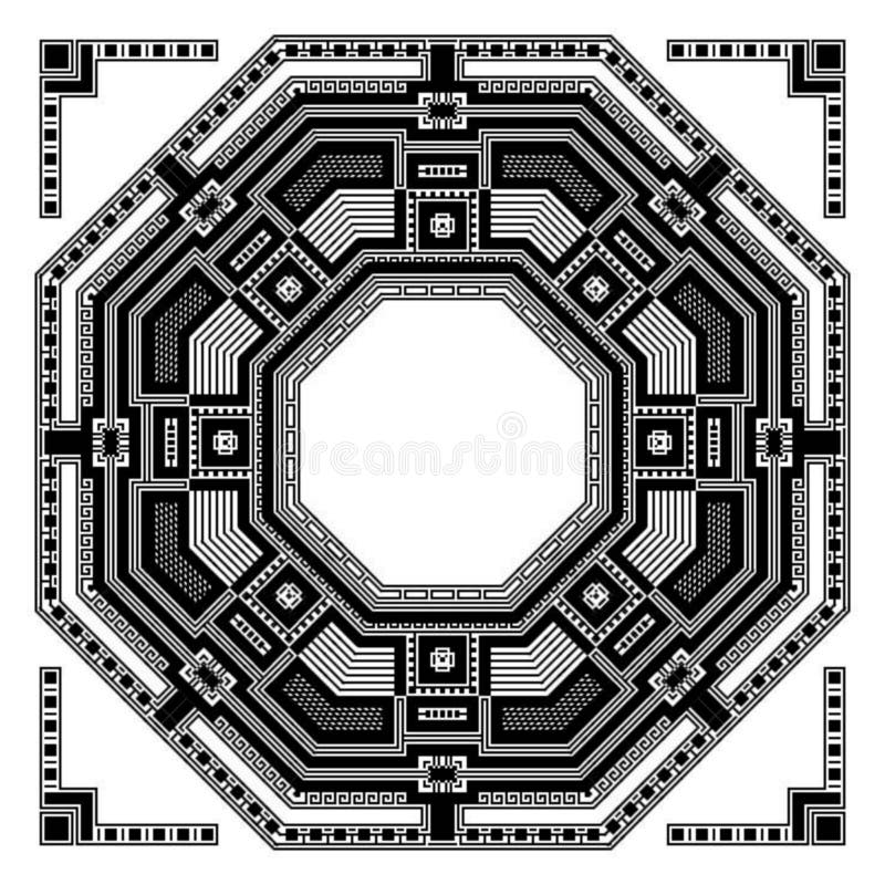 Pixel art circle stock illustration. Illustration of font - 225885307