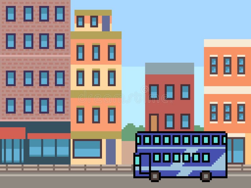 Pixel Bus Stock Illustrations – 1,128 Pixel Bus Stock Illustrations ...