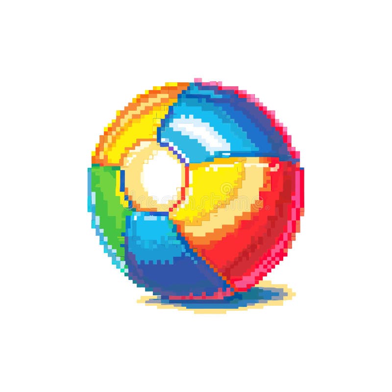 Pixel Art Beach Ball Stock Illustrations – 74 Pixel Art Beach Ball ...