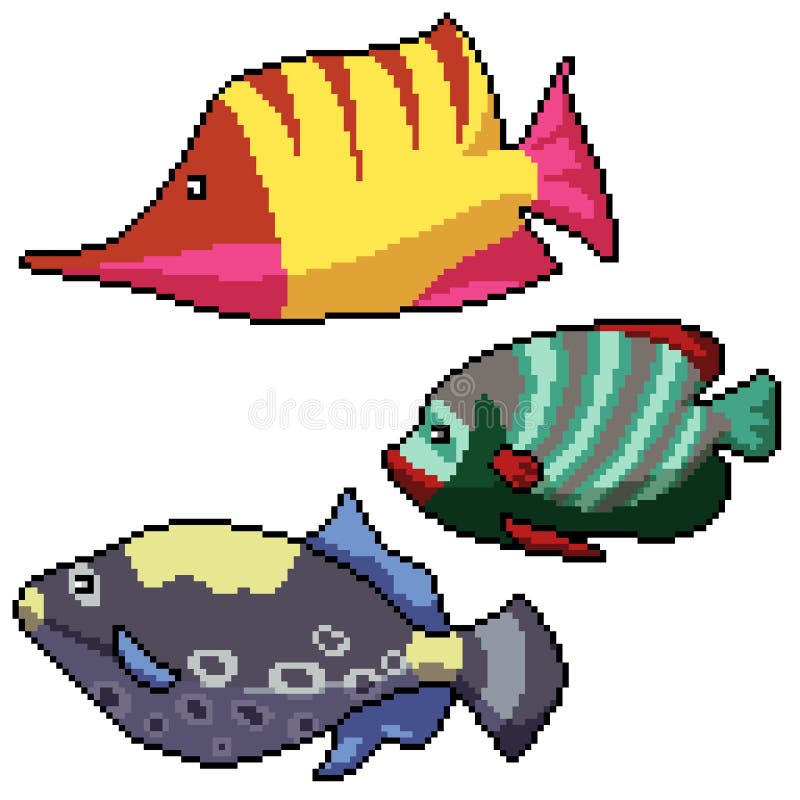 Small Fish Pixel Art