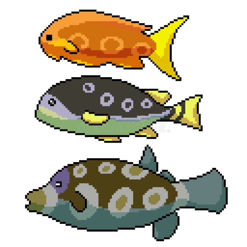 Small Fish Pixel Art
