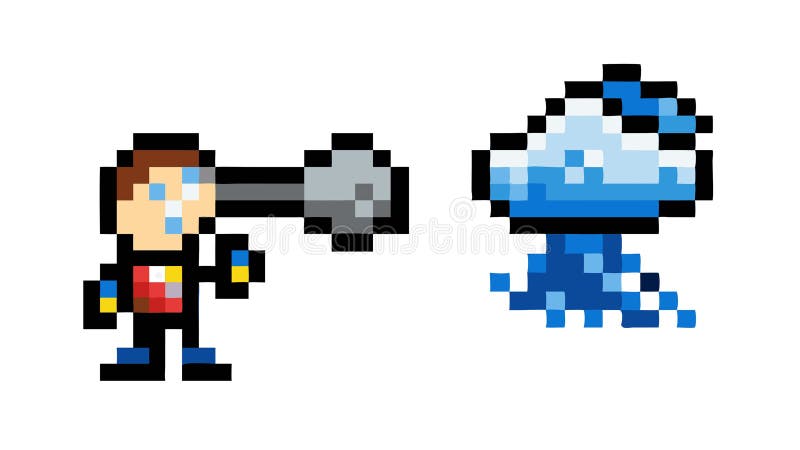 Pixel Art Communication, Retro Digital Messaging Clouds, Vector Design ...