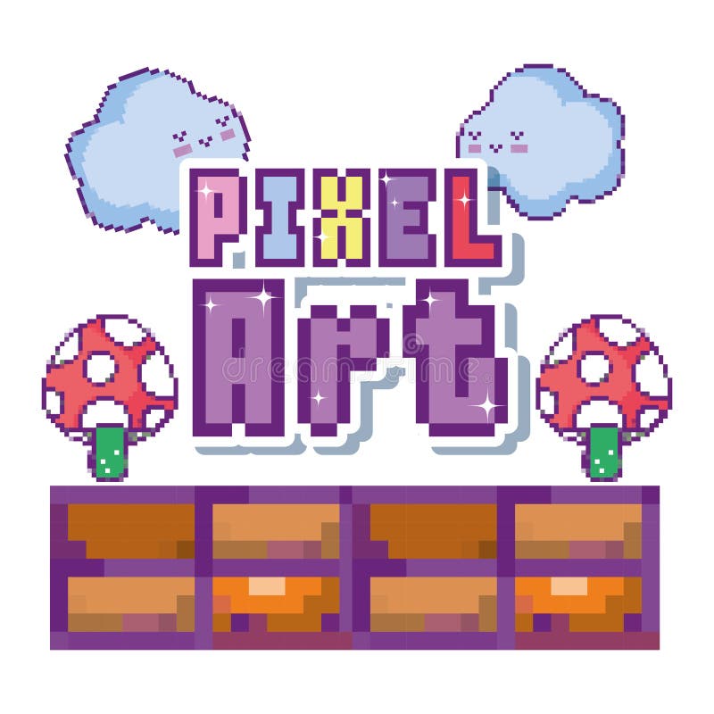 Pixel art concept stock vector. Illustration of level - 116193969