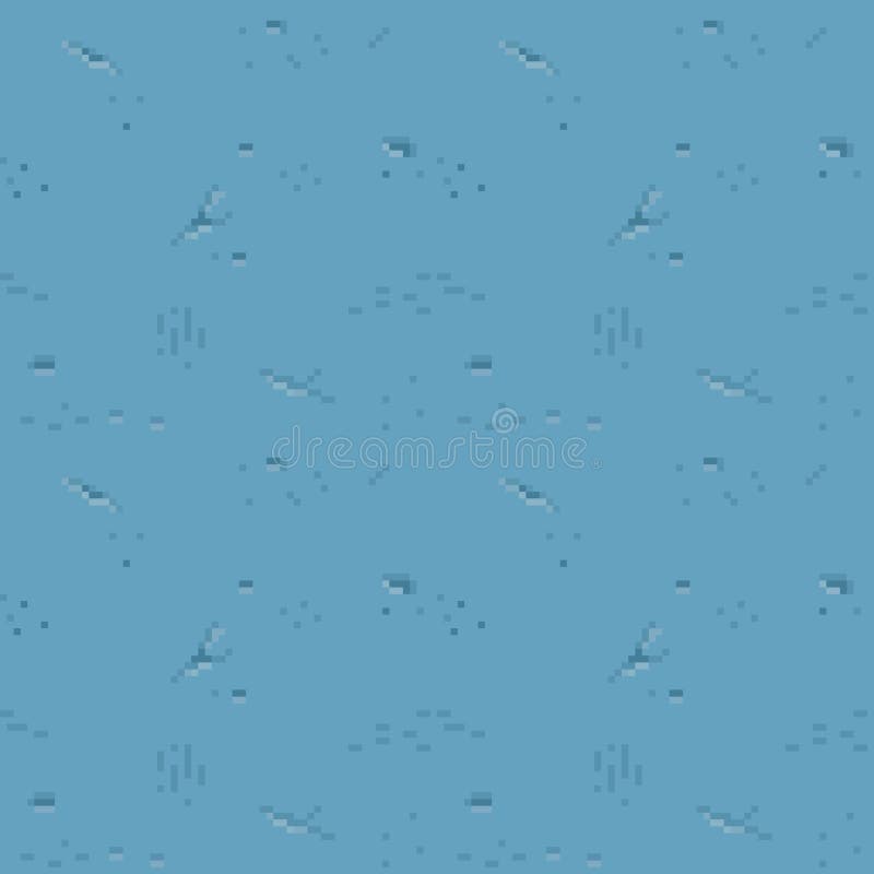 Pixel Art Seamless Background with Sky and Ground. Stock Vector ...