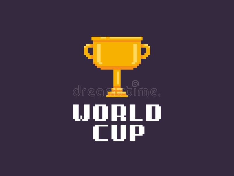 Pixel Art Cup ilustración del vector. Ilustración de aislado - 121805664