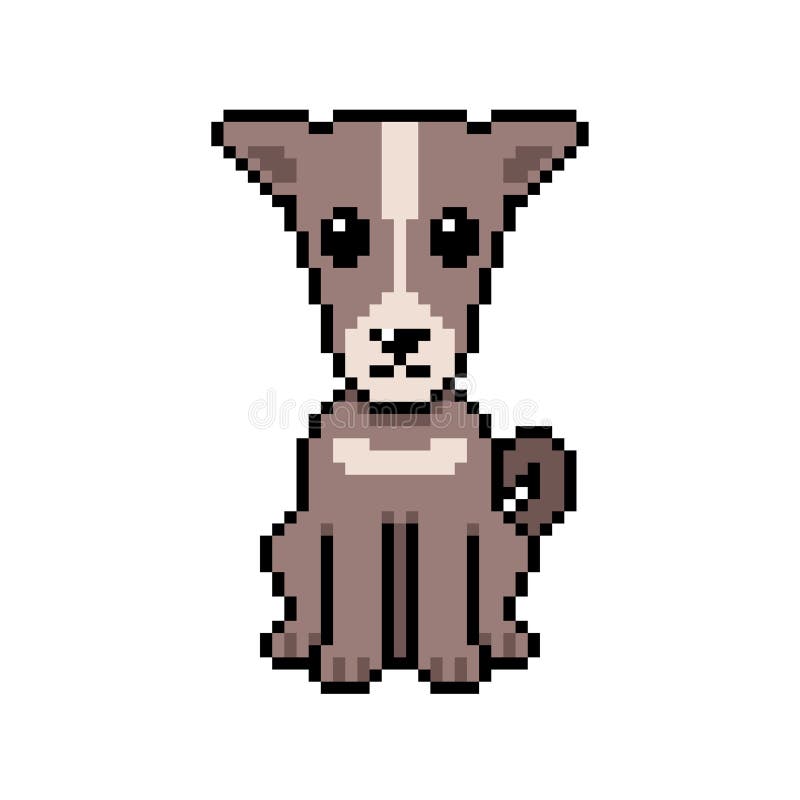 Pixel Art Cute Greyhound Dog Vector Stock Illustrations – 5 Pixel Art ...