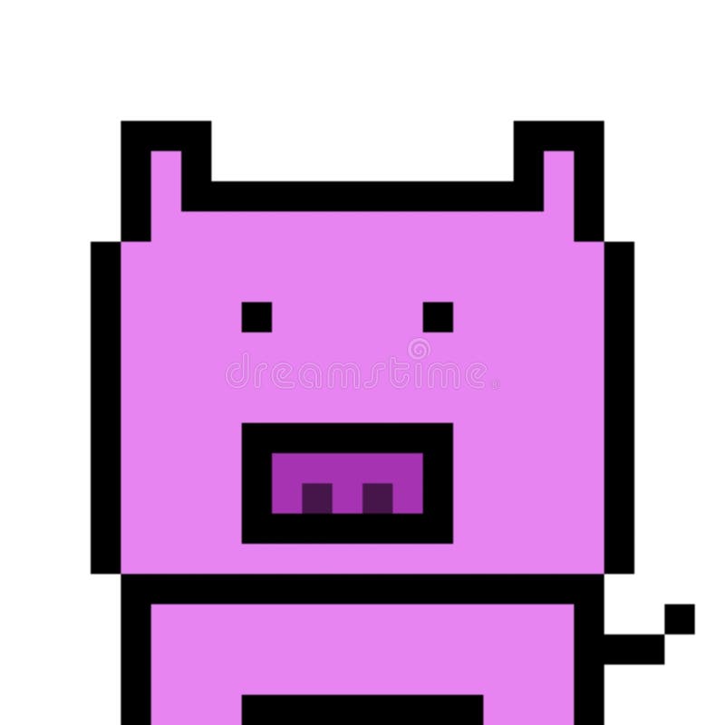 Minecraft Pig Pixel Art