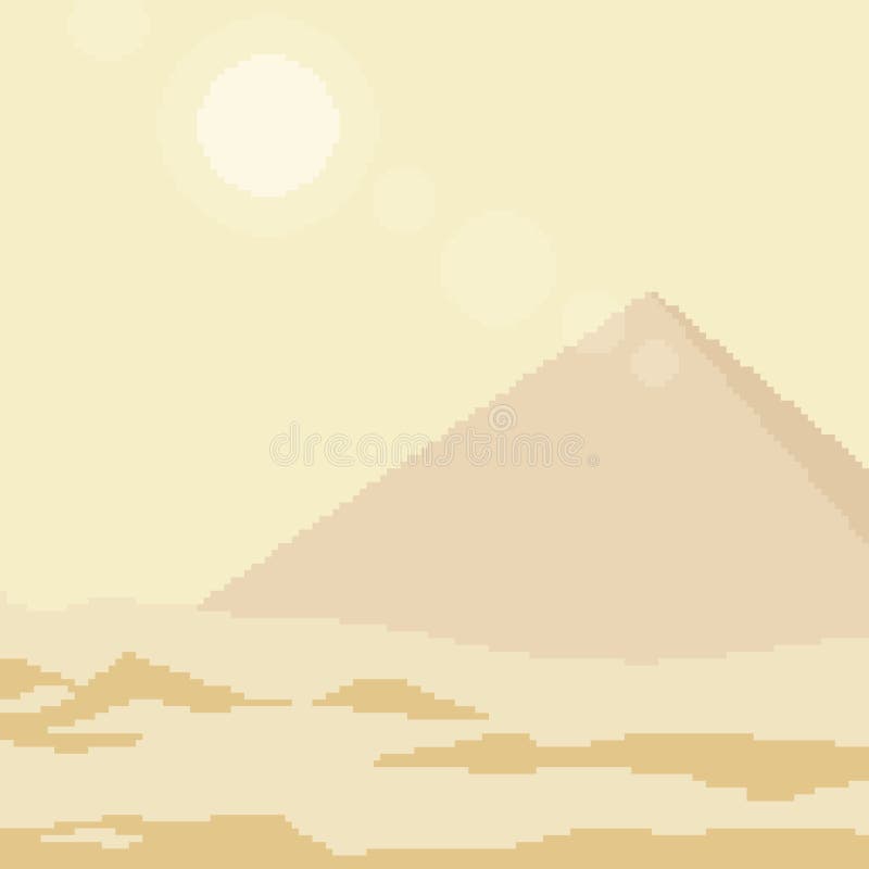 Pixel Art Desert Pyramid Background Stock Vector - Illustration of ... Pixel Art Desert Pyramid Background Stock Vector - Illustration of ...