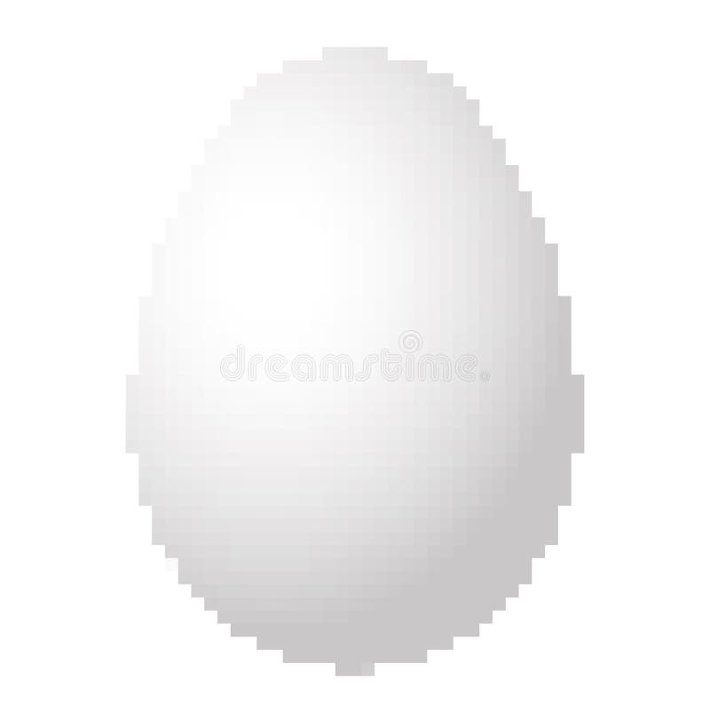 Pixel Art Design of a Egg. Vector Illustration Stock Illustration ...