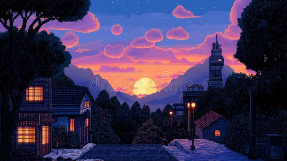 Pixel Art. Detailed and Colorful Artwork Created with Pixels Stock ...