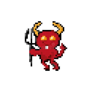 Pixel Devil Stock Illustrations – 437 Pixel Devil Stock Illustrations ...
