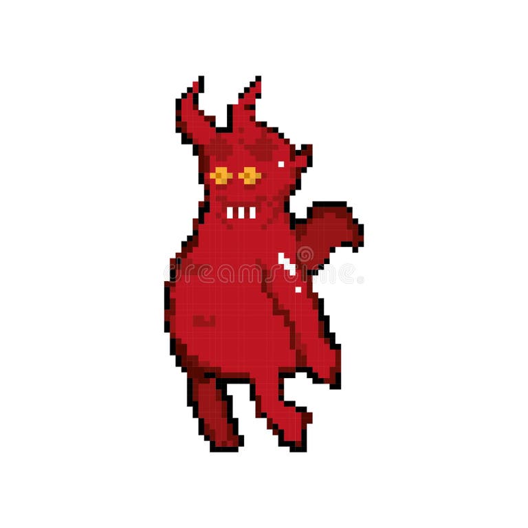 Pixel Art Devil Stock Illustrations – 252 Pixel Art Devil Stock ...