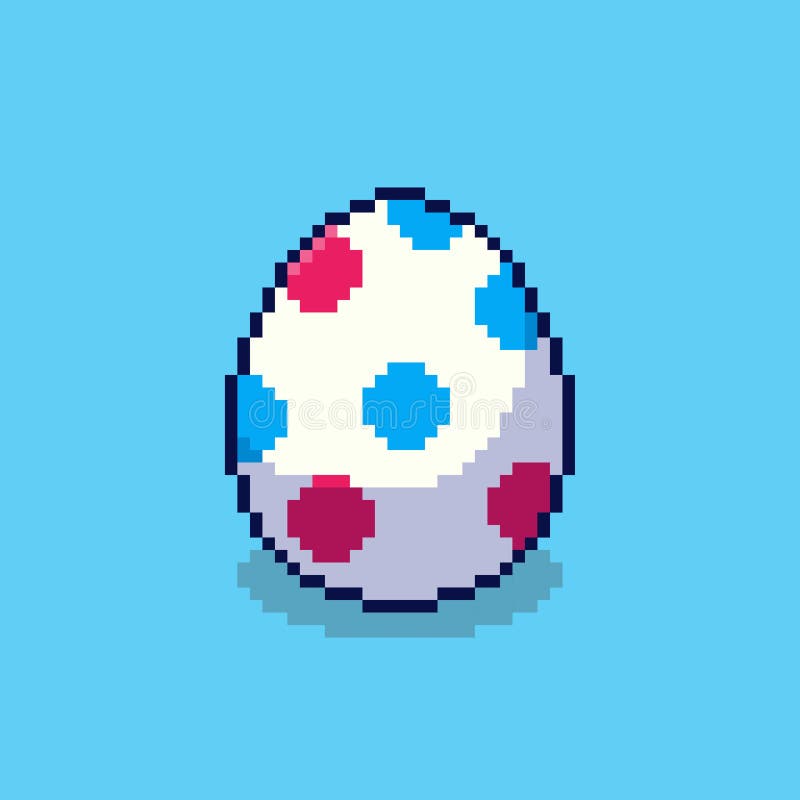 Pixel Art Dino Egg Game Asset Design Stock Illustration - Illustration ...