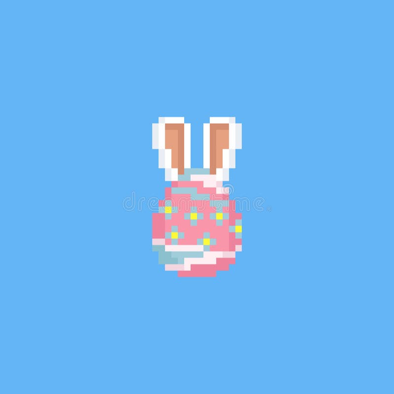 Pixel art easter stock illustration. Illustration of ears - 29667409