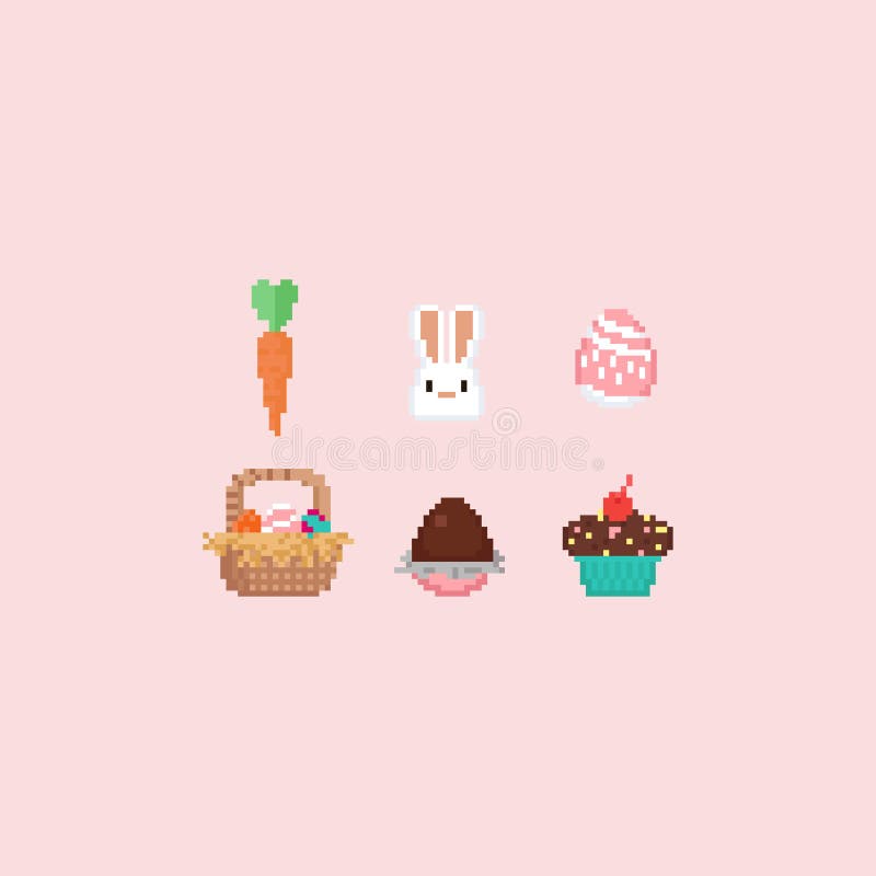 Pixel Art Easter Stock Illustrations – 489 Pixel Art Easter Stock ...