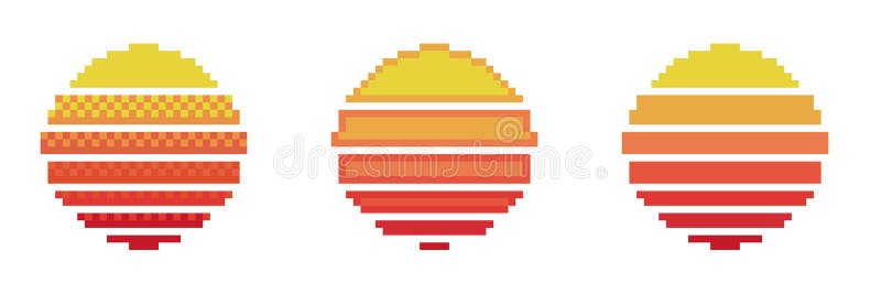 Pixel Art Eggs with Gradient Patterns Stock Vector - Illustration of ...