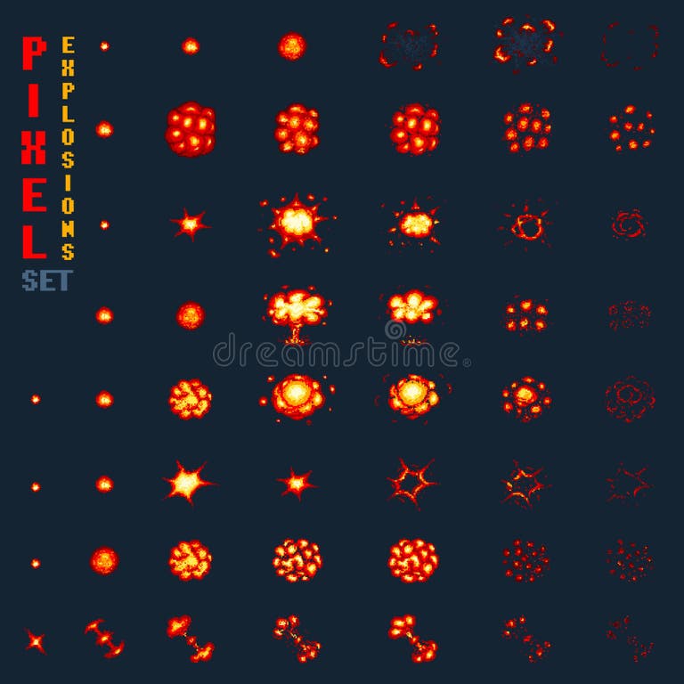 Pixel Art Flame Icons Stock Illustrations – 216 Pixel Art Flame Icons ...